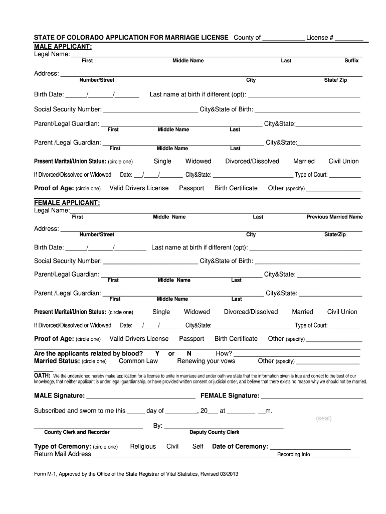Blank California Marriage Certificate Fill Out Sign Online DocHub