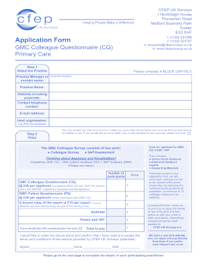 Fillable Online GMC Colleague Questionnaire (CQ) Fax Email Print ...