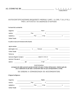 Compilabile Online comune passirano bs Agenzia affari - dichiarazione ...