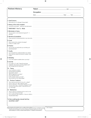 Fillable Online Patient History Patient - ProHealth Fax Email Print - pdfFiller