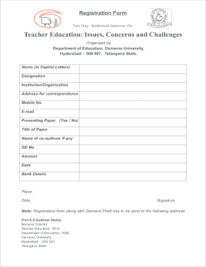 Fillable Online Registration form CDR.cdr Fax Email Print - pdfFiller