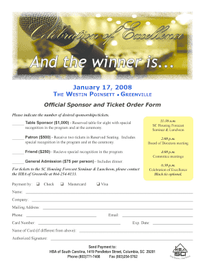 Fillable Online Celebration of Excellence Fax Email Print - pdfFiller