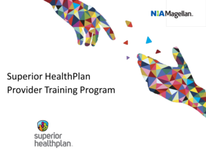 Fillable Online Superior HealthPlan Provider Training Program ...