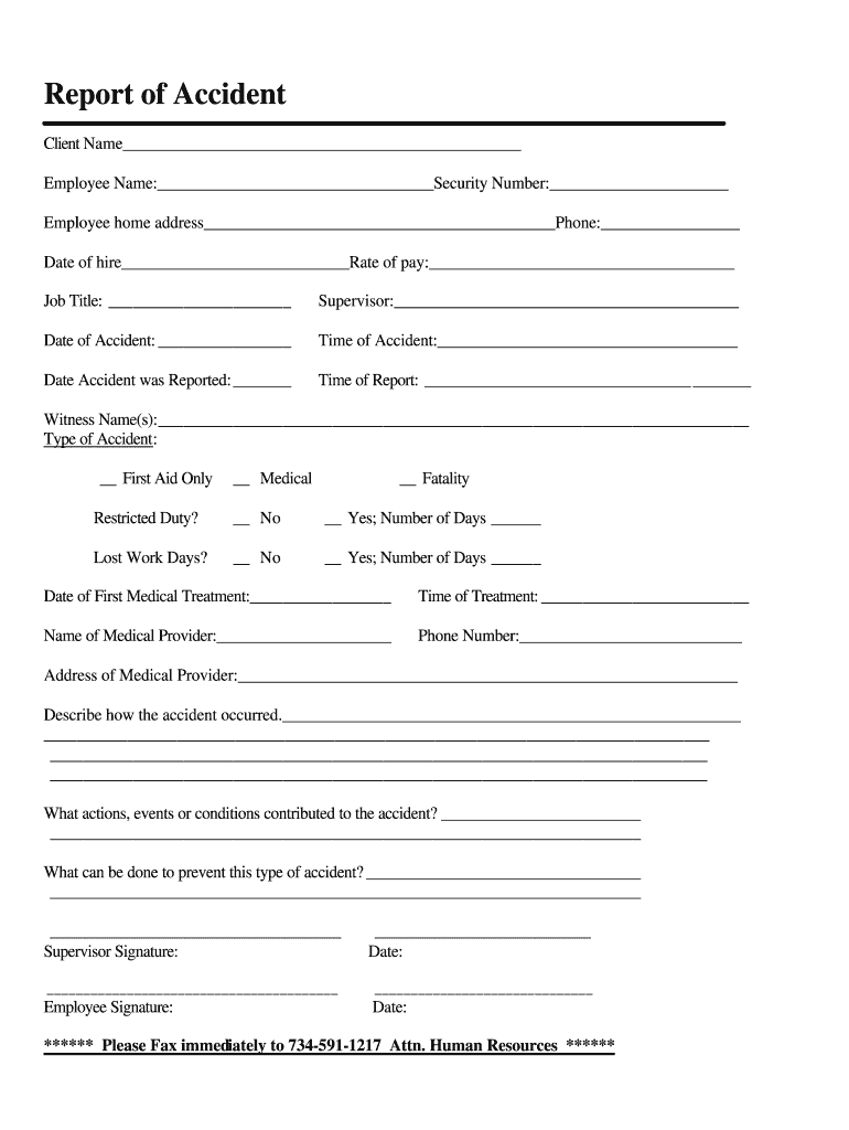 Fillable Online Accident reportPDF Fax Email Print - pdfFiller
