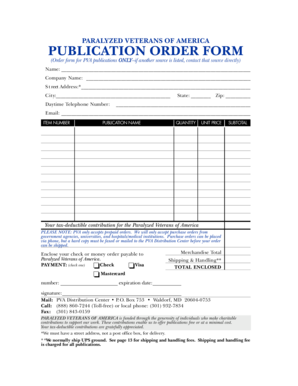 Fillable Online pva New PVA Pubs list - pva Fax Email Print - pdfFiller