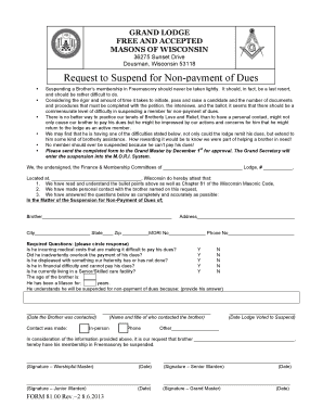 Fillable Online wisc-freemasonry NPD Form 8100 Fax Email Print - pdfFiller