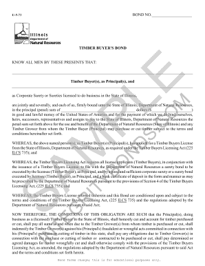 Fillable Online TIMBER BUYERS BOND SAMPLEINTEGRITYBONDS Fax Email Print ...
