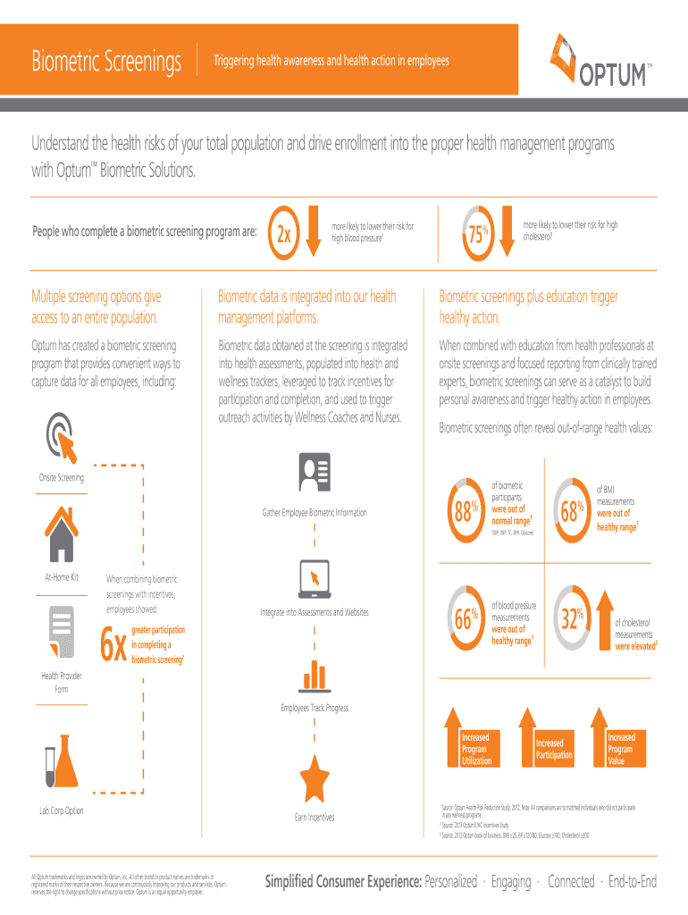 Fillable Online Biometric Screenings Fax Email Print - pdfFiller