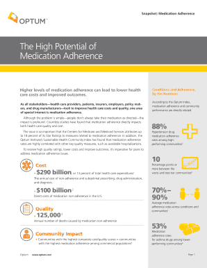 Fillable Online Snapshot: Medication Adherence Fax Email Print - pdfFiller