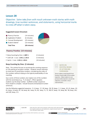 Fillable Online NYS COMMON CORE MATHEMATICS CURRICULUM Lesson 28 1 1 ...
