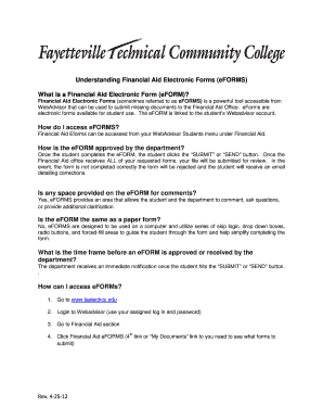 Fillable Online faytechcc Understanding Financial Aid Electronic Forms ...