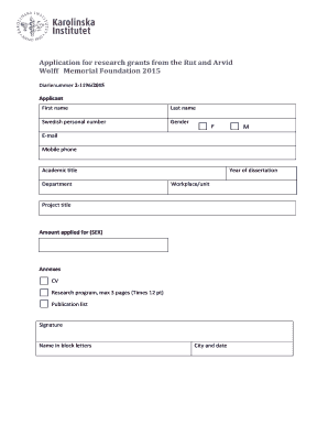 Fillable Online Swedish personal number Fax Email Print - pdfFiller