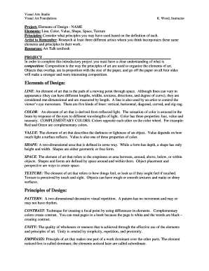 Fillable Online fcds Elements of Design - Forsyth Country Day School ...