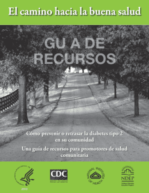 Fillable Online ndep nih Road to Health Resource Guide Spanish Version ...