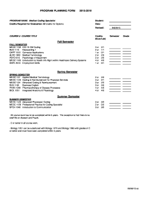 Fillable Online COURSE # COURSE TITLE Fax Email Print - pdfFiller