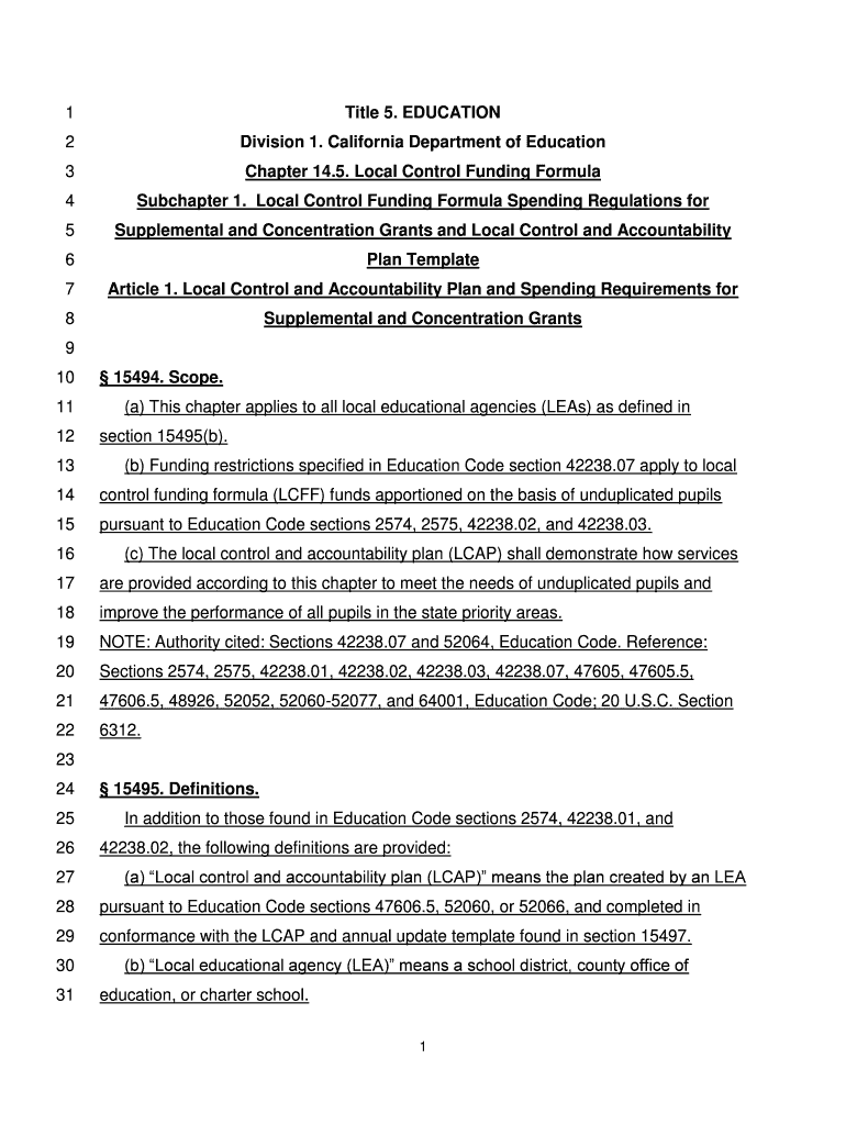 Fillable Online Title 5 EDUCATION - Arcadia Unified School Dist Fax ...
