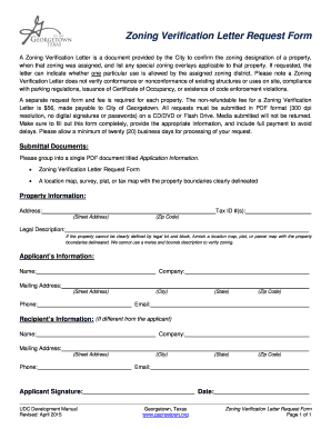 Fillable Online udc georgetown 20 Zoning Verification Letter Request ...