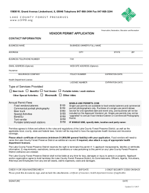 Fillable Online lcfpd Vendor Permit Application - lcfpdorg Fax Email ...