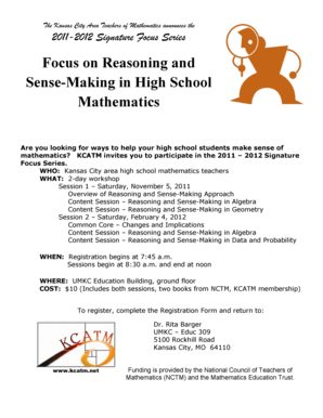 Fillable Online Focus on Reasoning and Sense-Making in High School ...
