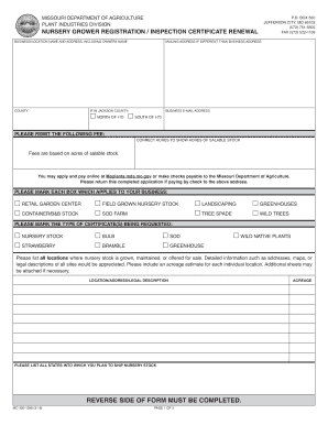 Fillable Online mda missouri REVERSE SIDE OF FORM MUST BE COMPLETED Fax Email Print - pdfFiller
