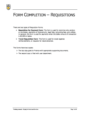 Fillable Online F C REQUISITIONS Fax Email Print - pdfFiller