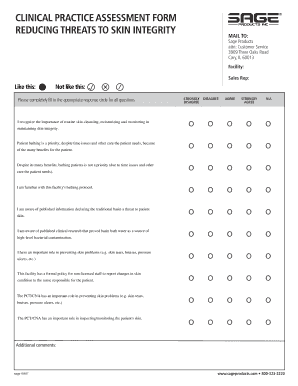 Fillable Online CLINICAL PRACTICE ASSESSMENT FORM Fax Email Print ...