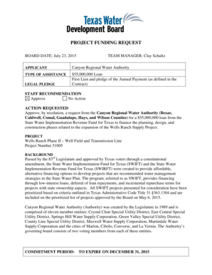 Fillable Online twdb texas Canyon Regional Water Authority - Texas ...