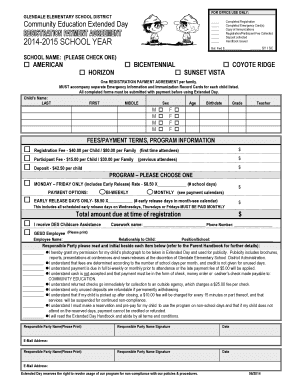 Fillable Online portals gesd40 SCHOOL NAME PLEASE CHECK ONE ...