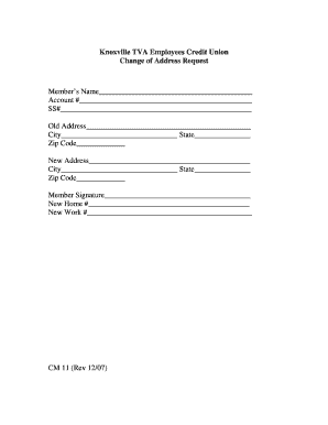 Fillable Online Knoxville TVA Employees Credit Union Fax Email Print ...