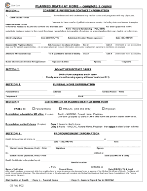 Fillable Online mhhpc Planned Death at Home Program Fax Email Print ...
