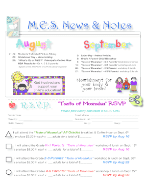 Fillable Online MES News Notes - MESPTO Fax Email Print - pdfFiller