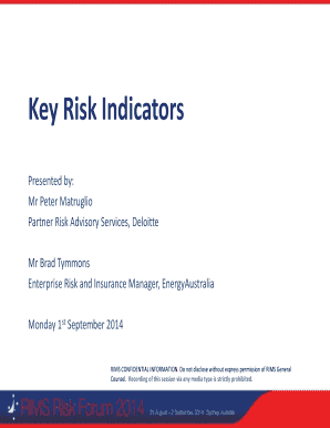 Fillable Online Key Risk Indicators Fax Email Print - pdfFiller