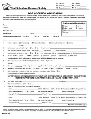 Fillable Online wshs-dg Application for Dogs - West Suburban Humane ...