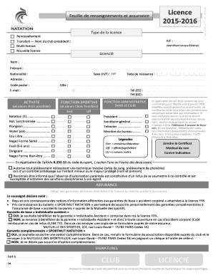 Fillable Online asnraincy Feuille de renseignement informatique 2016 ...