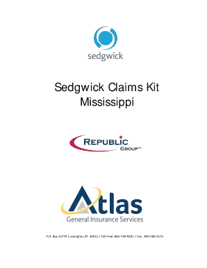 Fillable Online Sedgwick Claims Kit Mississippi - Uscom Fax Email Print ...