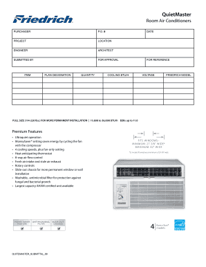 Fillable Online Room Air Conditioners Fax Email Print - pdfFiller