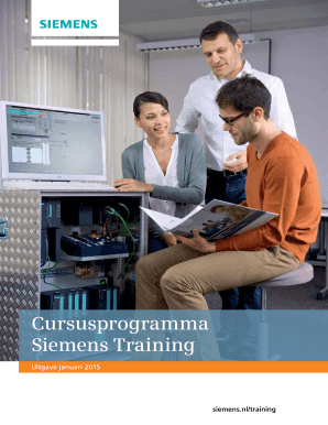 Invulbaar Online corporate siemens Cursusprogramma Siemens Training - corporate siemens Fax ...