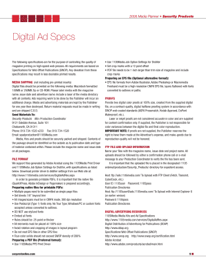 Fillable Online Digital Ad Specs - download101comcom Fax Email Print ...