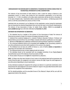 Fillable Online Observer form d12docx Fax Email Print - pdfFiller