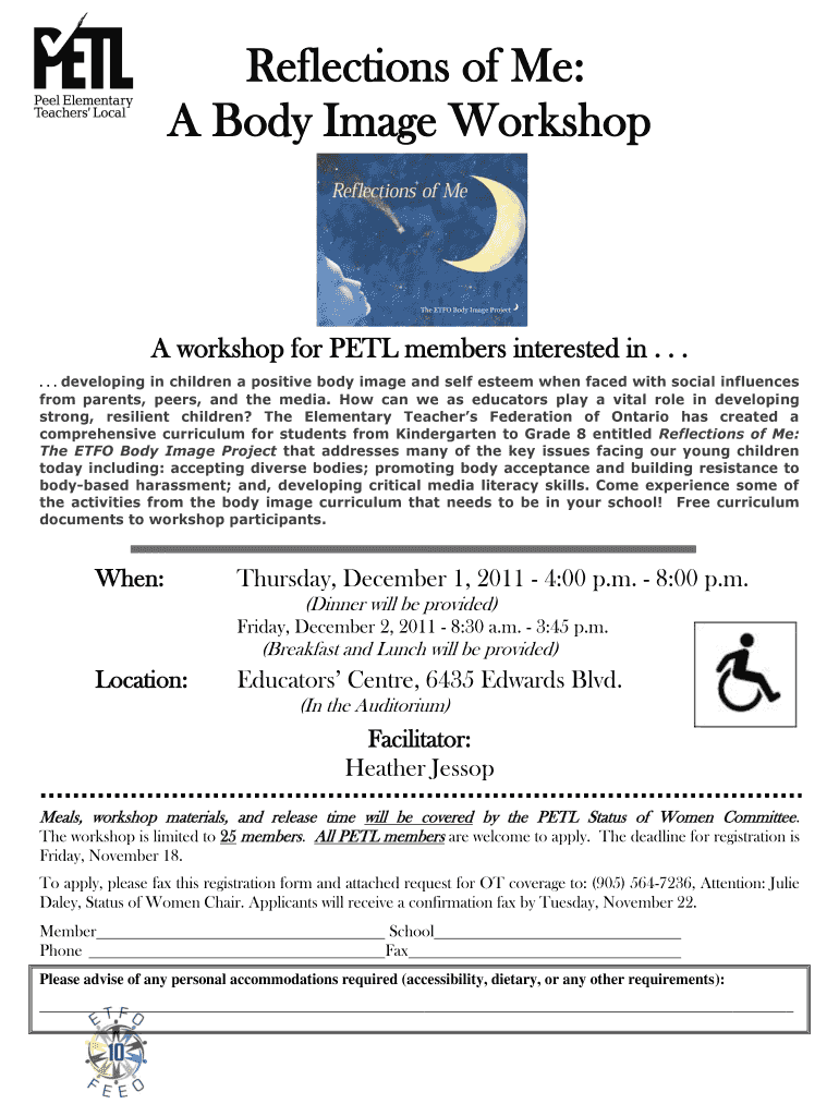 Fillable Online Reflections of Me Fax Email Print - pdfFiller