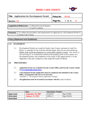 Fillable Online Title Application for Development Permit Fax Email ...