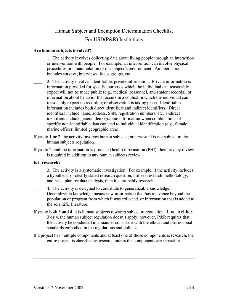Fillable Online fhp osd HS Exempt Checklist07 updated 02nov07.doc - fhp ...