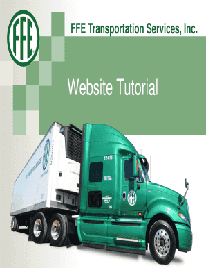 Fillable Online FFE Transportation Services, Inc Fax Email Print ...