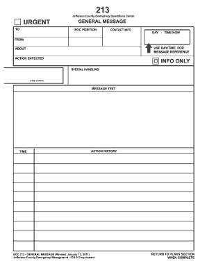 Fillable Online jeffcoeoc EOC Form 213 Version 2 - Gene ...