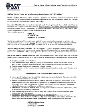 Fillable Online Lockbox Overview and Instructions Fax Email Print ...