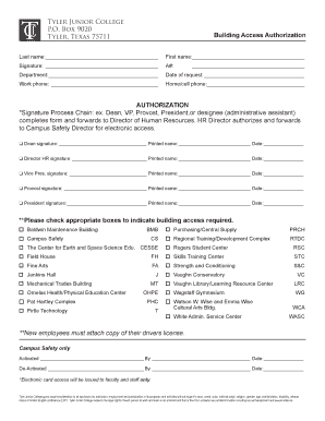 Fillable Online tjc Tyler Junior College P Fax Email Print - pdfFiller