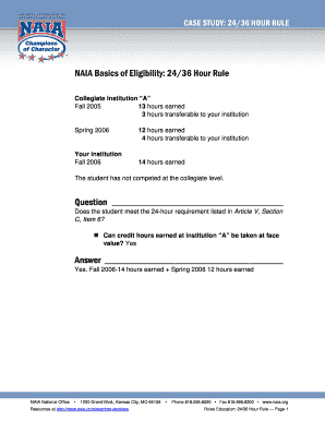 Fillable Online NAIA BASICS ELIGIBILITY Fax Email Print - pdfFiller