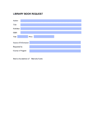 Fillable Online cccti LIBRARY BOOK REQUEST - Caldwell Community College ...