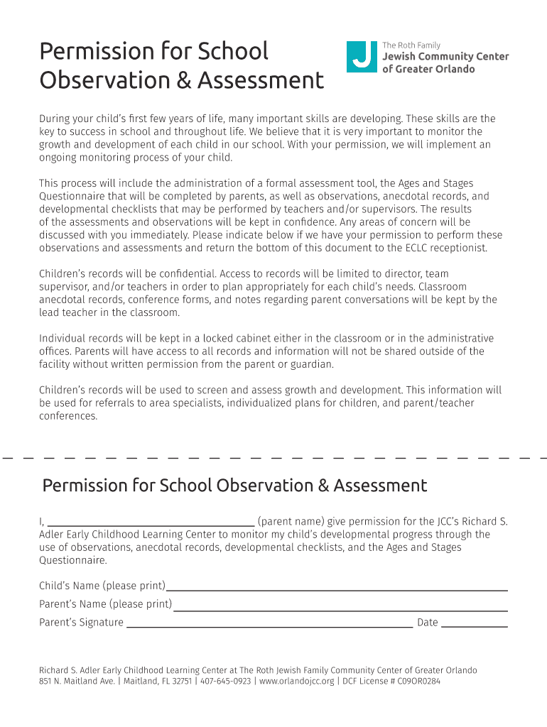 Fillable Online Permission for School Fax Email Print - pdfFiller