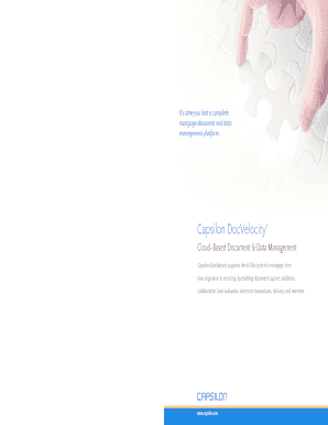 Fillable Online Capsilon DocVelocity Key Feature List Fax Email Print ...